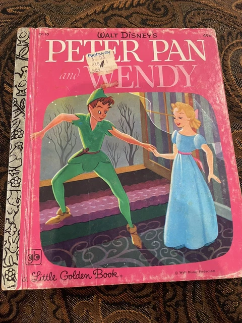 VINTAGE 1975 LITTLE Golden Book Disney Peter Pan and Wendy £4.83 ...