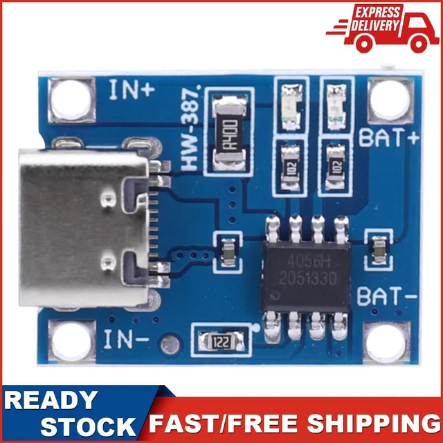 TP4056 LITHIUM BATTERY Charger Module 5V 1A Li-ion Battery Charger ...