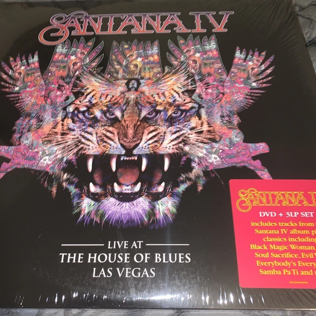 SANTANA IV 12& vinyl Live At The House Of Blues Las Vegas 3xLP + dvd set EUR 28,73 - PicClick IT