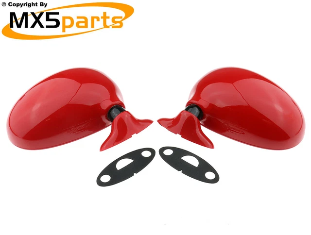 MX5 DOOR WING Mirror Set Classic Red SU Mazda MX-5 Eunos Miata Mk1 NA ...