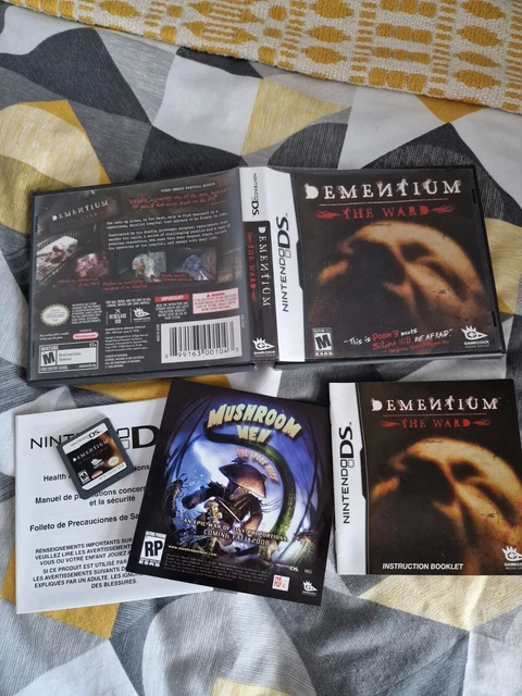 DEMENTIUM THE WARD (Nintendo DS) Horror COMPLETE AuthenticUSA NTSC 2008 ...