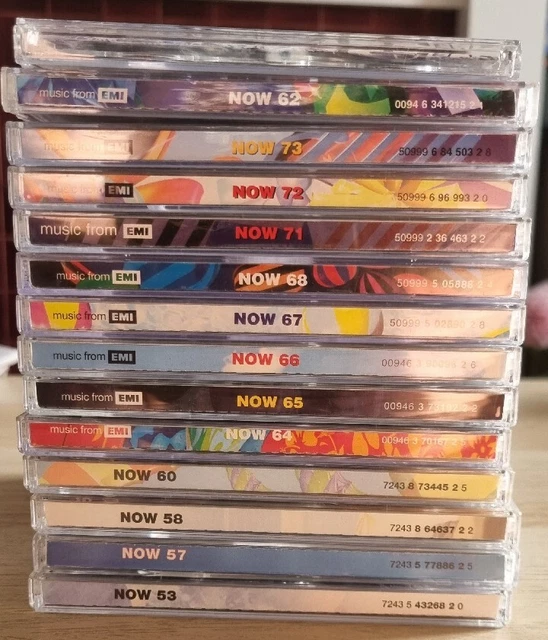 NOW THAT'S WHAT I CALL MUSIC CD Bundle 53 57 58 60 64 65 66 67 68 71 72 ...