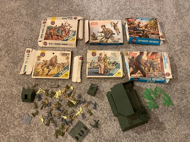 VINTAGE AIRFIX - HO-00 SCALE Soldiers And Empty Boxes £5.91 - PicClick UK