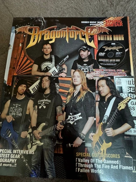 DRAGONFORCE GUITAR BOOK with DVD Herman Li Sam Totman Guitar Tabs Used ...