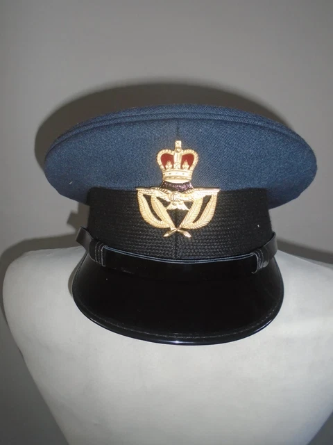RAF MENS WARRANT Officer Cap With Badge Size 56Cm Genuine Raf Issue £45 ...