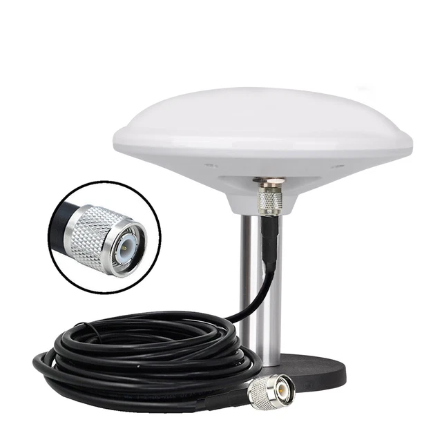 HIGH-PRECISION RTK GNSS Antenna Replacement +5m TNC Cable for GPS ...