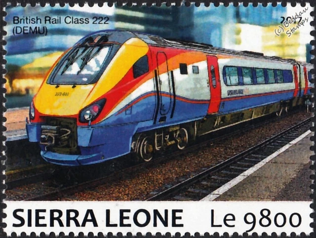 BRITISH RAILWAYS (BR) Bombardier Class 222 DMU Diesel Multiple Unit ...