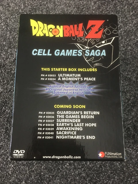 DRAGONBALL DRAGON BALL Z CELL SAGA Complete DVD Box Set ENGLISH Region ...