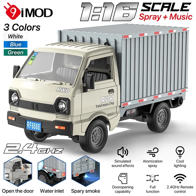 9IMOD KF21 RC Truck Car 1:16 Drift Climbing Pickup 2WD Van With Spray ...