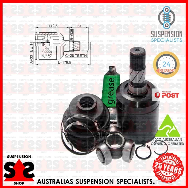 FRONT AXLE LEFT Joint Kit, Drive Shaft Suit MAZDA Mazda6 2.3 (GG3P) 6 Saloon EUR 89,81 - PicClick FR