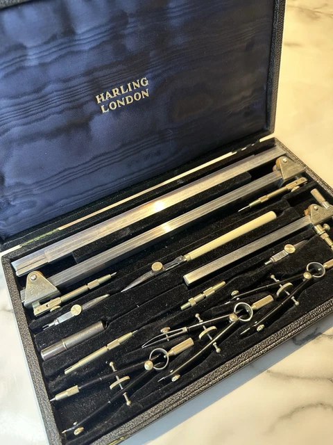 VINTAGE W HARLING London Engineering Technical Drawing Draughtsman ...