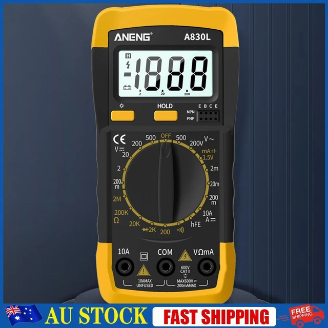 A830L DIGITAL MULTIMETER Amper Gauge Buzzer Measuring Instruments ...