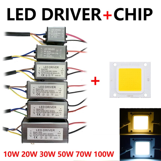 10W 20W 30W 50W 70W 100W LED Puce Chip LED Driver High Power Supply ...