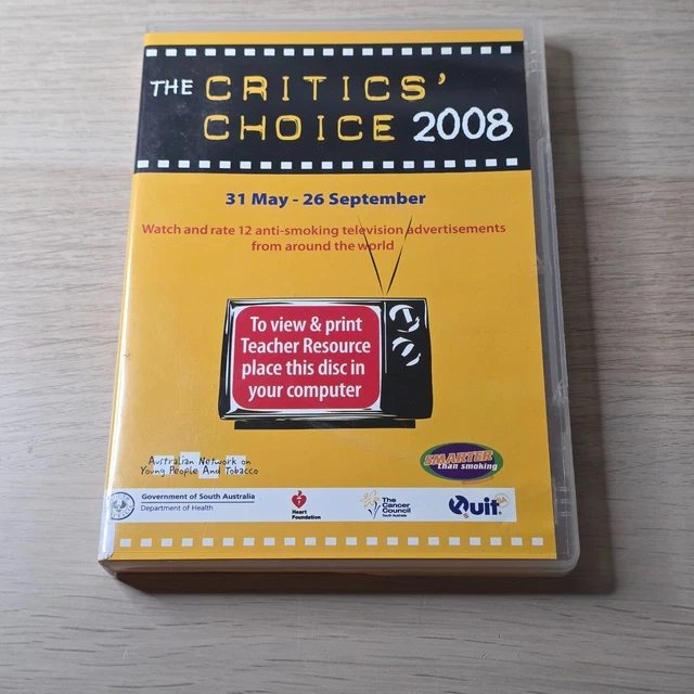 THE CRITICS' CHOICE 2008 Watch and Rate DVD Region 4 Teachers Resource ...