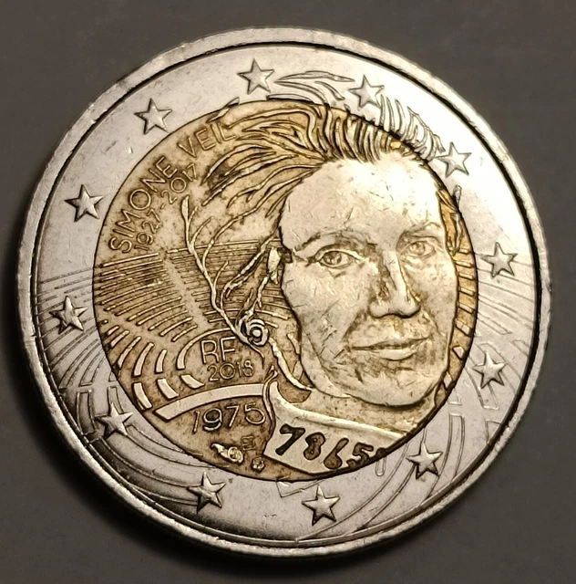 PIÈCE RARE DE 2 euros Simone Veil ediition RF 2018 Très bon état. EUR 8 ...