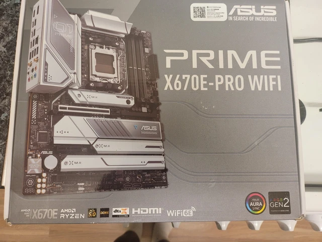 ASUS PRIME X670E-PRO AM5 ATX Motherboard, AMD DDR5 (FAULTY PLEASE READ ...