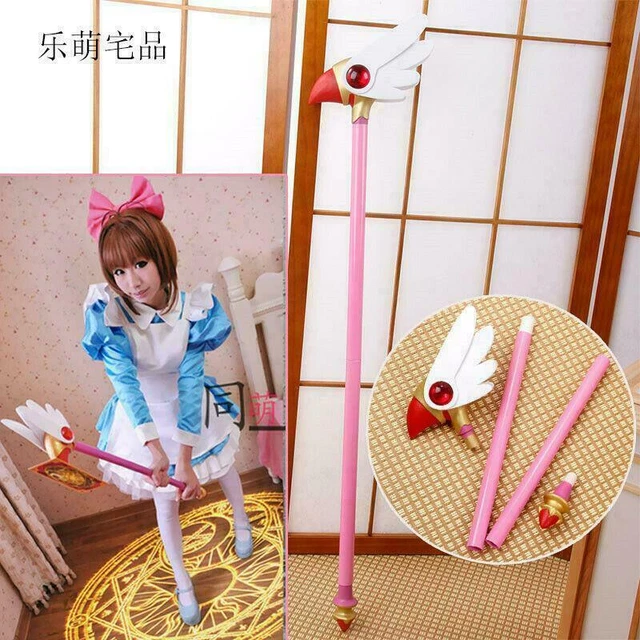 78CM ANIME CARD Captor Sakura Kinomoto Bird Cane Magic Wand Stick ...