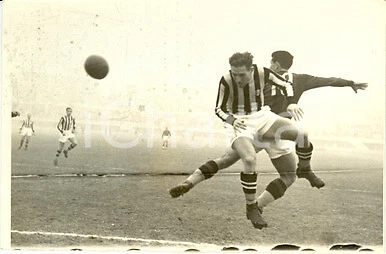 1940 CA TORINO Calcio JUVENTUS-BOLOGNA Serie A Alfredo FONI in azione ...