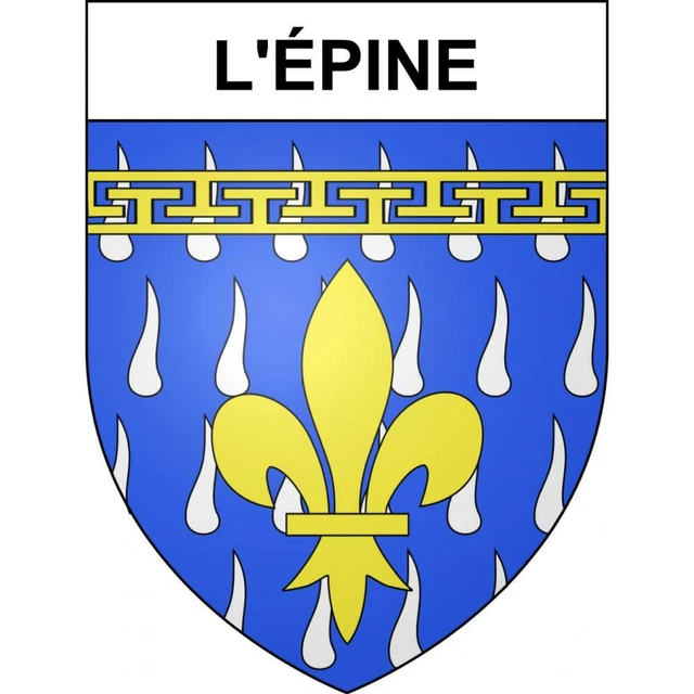 L'ÉPINE 51 VILLE sticker blason écusson autocollant adhésif EUR 3,99 - PicClick FR