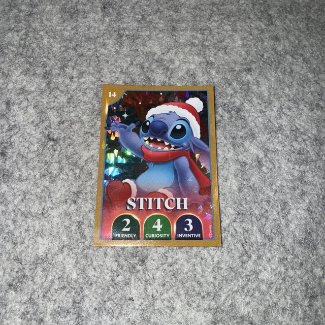 MORRISONS DISNEY CHRISTMAS Party 2025 Trading Card - Stitch (Number 14 ...