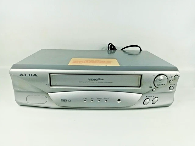 ALBA VCR6050SIL VHS VCR Video Recorder Plus Player Silver Genuine ...