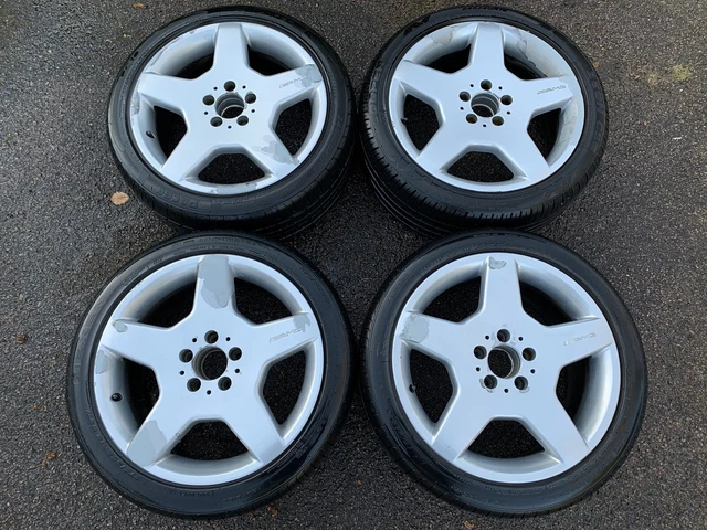 GENUINE AMG MERCEDES Benz 18" W215 W220 Alloy Wheels Tyres 245 40 18 / ...