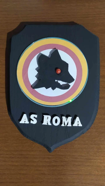 CREST STEMMA SCUDETTO Roma in legno fatto artigianalmente EUR 20,00 ...