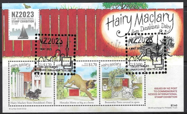 NEW ZEALAND 2023 Hairy Maclary 6 Stamp Mini Sheet Mint Stamps £15.69 ...