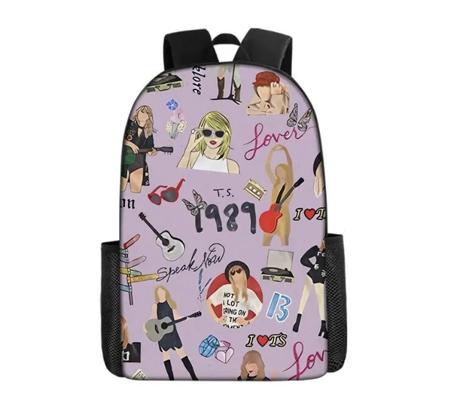 TAYLOR SWIFT ERAS Tour Albums Inspired School Travel Gym Backpack Carry ...