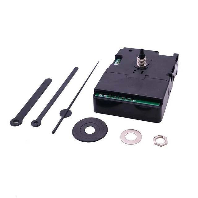 BIG TORQUE LONG Shaft Quartz Clock Movement Mechanism Battery Operated ...
