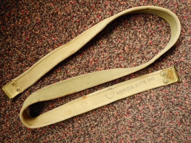 ORIGINAL WW2 1941 dated British Army webbing rifle sling for Lee ...