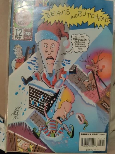 BEAVIS AND BUTT-HEAD #12 (1995) Marvel MTV Comic Christmas Issue EUR 14 ...