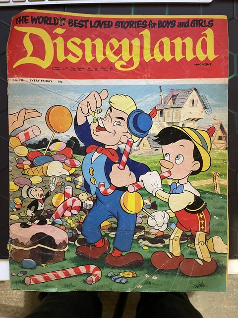 DISNEYLAND NO186 BRITISH weekly comic magazine published by IPC ...