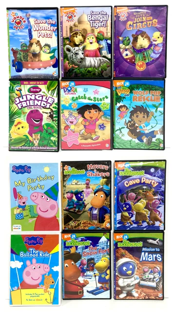 NICK JR DVD Lot 12 Backyardigans Wonder Pets Peppa Pig Dora Diego ...