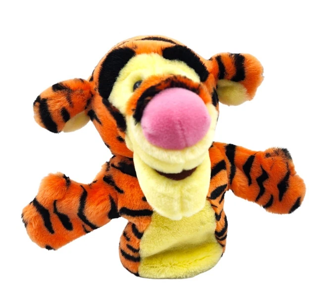 DISNEY TIGGER TALKING Hand Puppet Winnie The Pooh Plush Toy 9” Tested ...