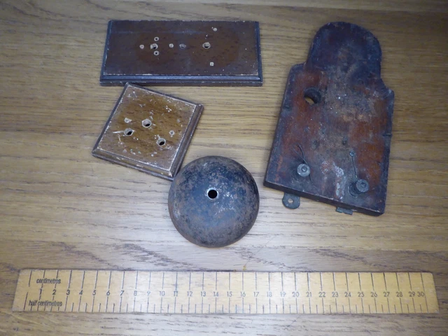 ANTIQUE WOODEN WALL bell parts / Door Bell / Telephone Bell / Wood ...