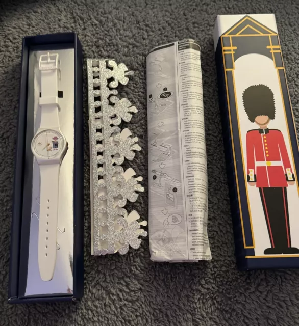 SWATCH GZ711 HOW Majestic Queen Elizabeth II Platinum Jubilee 2022 New ...