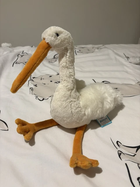 JELLYCAT BABY BOBBY Stork BNWT Rare-Retired £45.00 - PicClick UK