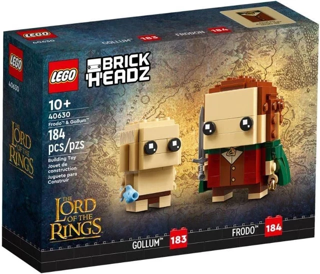 BRICKHEADZ SEIGNEUR DES Anneaux LEGO Set 40630 Frodon Gollum Rare ...