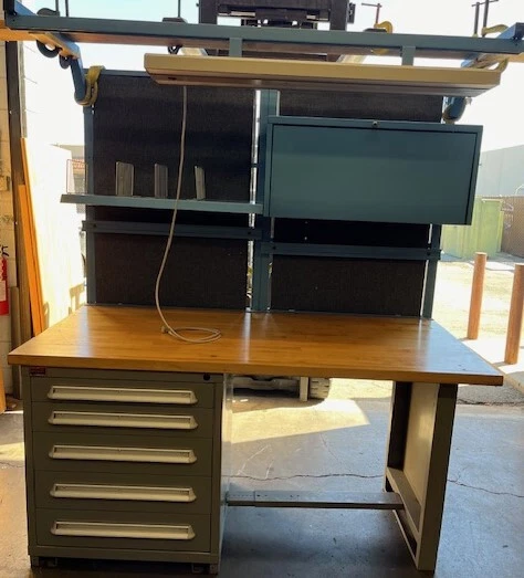 LYON DRAWER CABINET Tool Box Lab Work Bench Table Parts Storage top ...