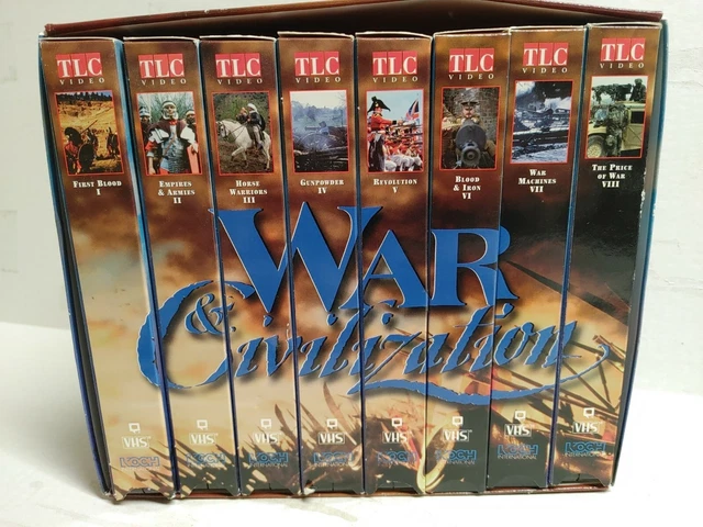 TLC WAR & Civilization VHS 8 Tape Complete Series Narrated by Walter ...