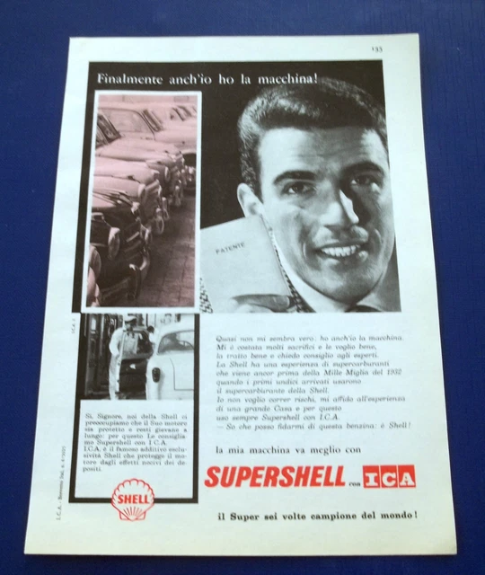 A639-ADVERTISING PUBBLICITÀ-1960-SUPERSHELL CON ICA - CARBURANTI EUR 4 ...