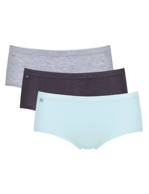 SLOGGI BASIC MIDI Briefs 3 Pack 10155292 Womens Knickers Mulitpack £24.50 - PicClick UK