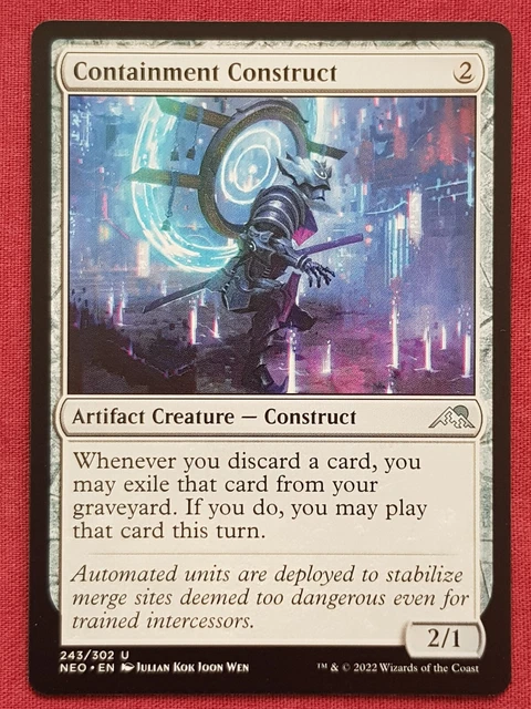 MAGIC THE GATHERING KAMIGAWA NEON DYNASTY CONTAINMENT CONSTRUCT card MTG EUR 4,33 - PicClick FR