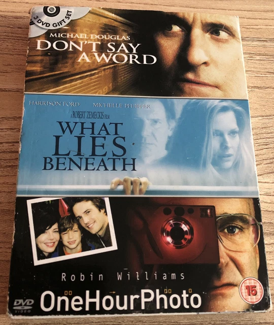 DON'T SAY A Word/What Lies Beneath/ One Hour Photo DVD (2000) Michael ...