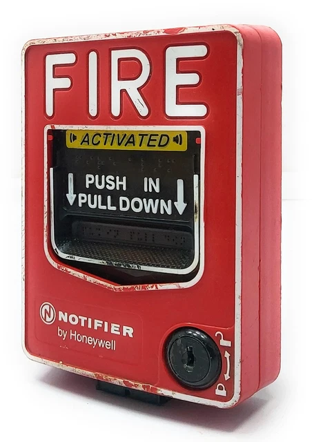 HONEYWELL NOTIFIER FIRE Alarm Addressable Pull Station Key Lock NBG ...