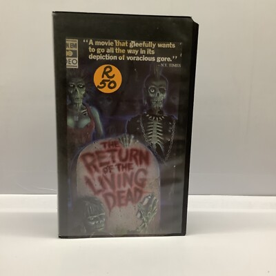 RARE RETURN OF the Living Dead VHS Clamshell Case / Thotn Emi HBO ...