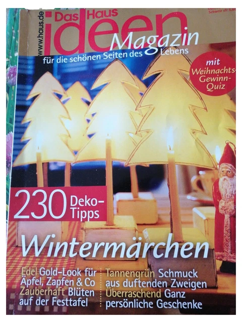 DAS HAUS IDEEN Magazin Wintermärchen DIY Deko Weihnachten 230 Tipps EUR ...