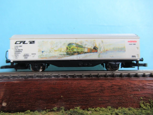 MÄRKLIN MINICLUB SPUR Z 2116A Schiebewandwagen 'märklin Club 1996' ohne ...