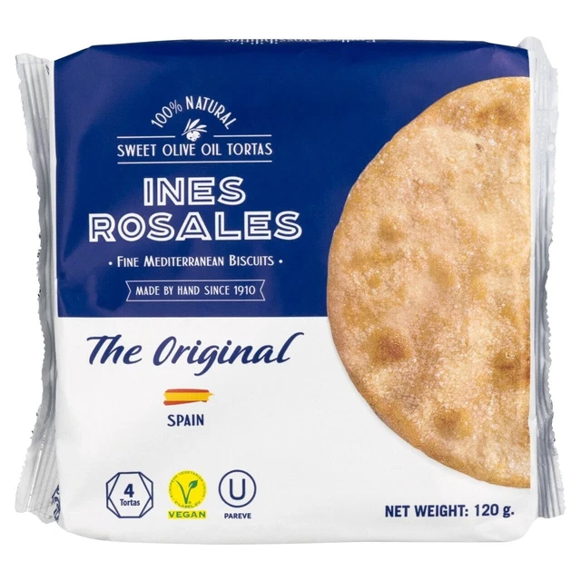 INES ROSALES ORIGINAL Sweet Tortas Biscuits 120g PACK OF 2 $27.61 ...